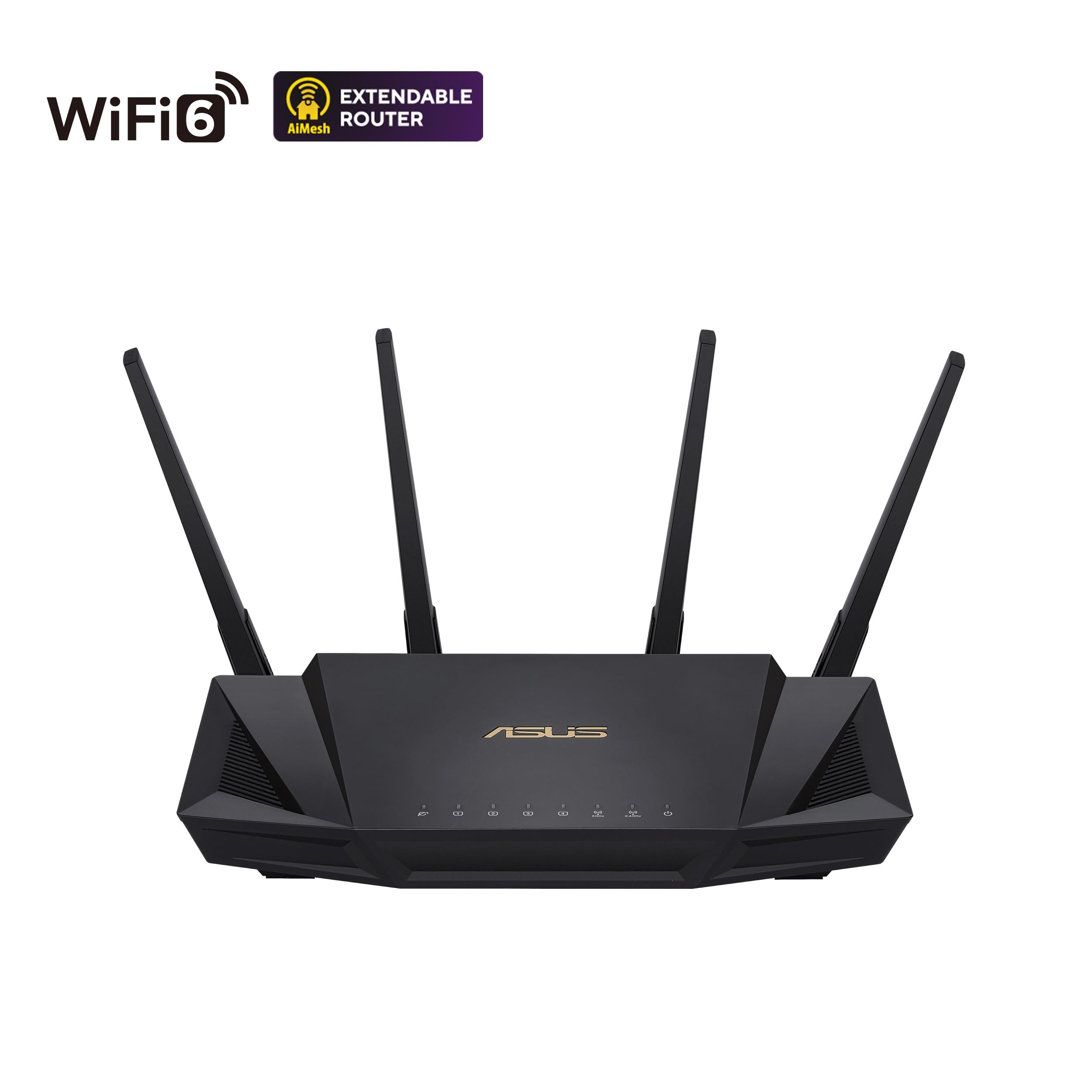 ASUS WiFi 6 Router (RT-AX3000) - Dual Band Gigabit Wireless Internet Router, Gaming & Streaming, AiMesh Compatible, Included Lifetime Internet Security, Parental Control, MU-MIMO, OFDMA