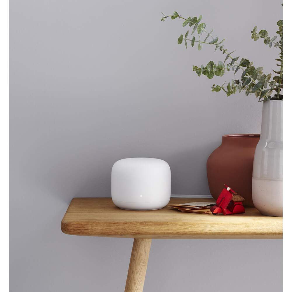 Google Nest Wifi - AC2200 - Mesh WiFi System - Wifi Router - 2200 Sq Ft Coverage - 1 pack