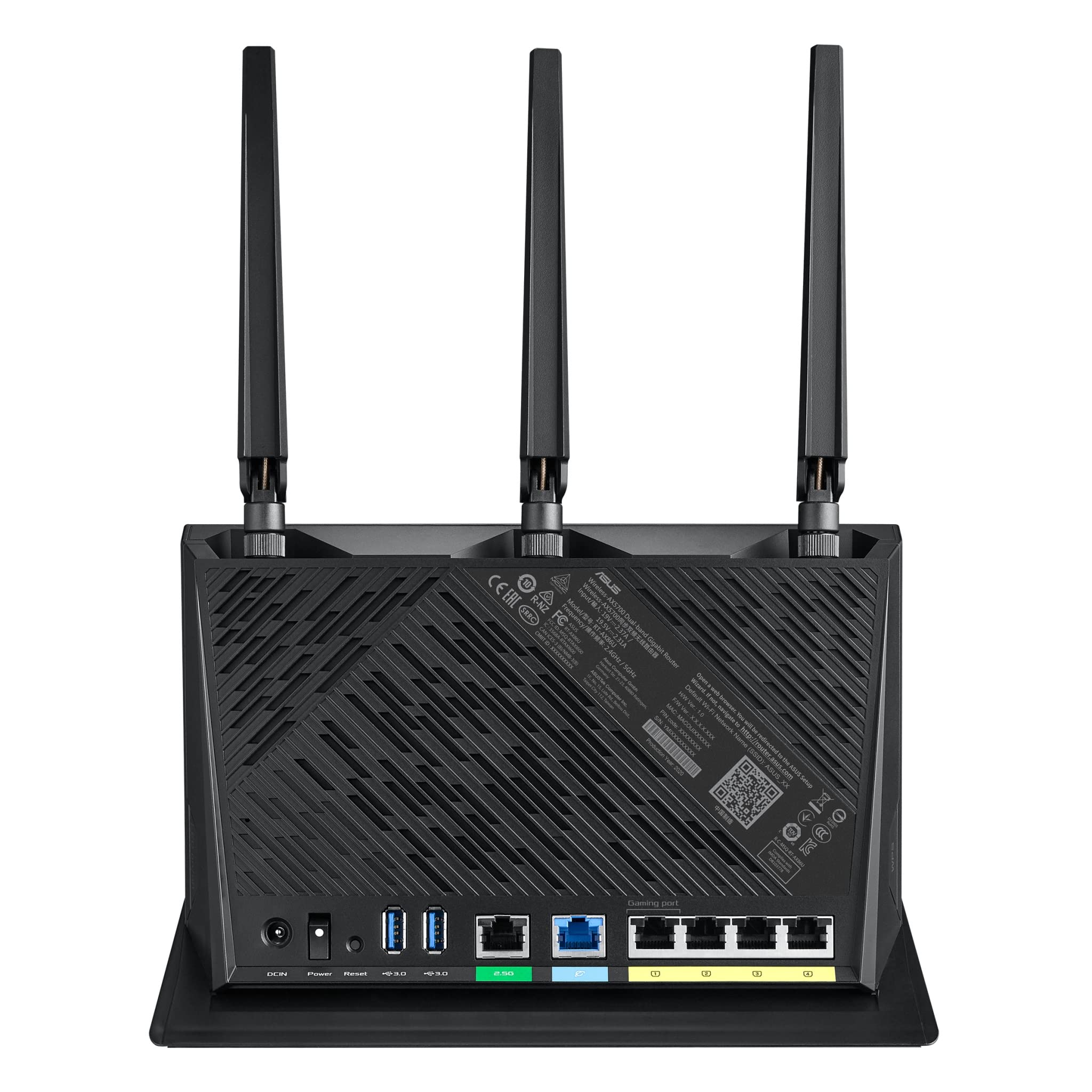 ASUS AX5700 WiFi 6 Gaming Router (RT-AX86U) - Dual Band Gigabit Wireless Internet Router, NVIDIA GeForce NOW, 2.5G Port, Gaming & Streaming, AiMesh Compatible, Included Lifetime Internet Security
