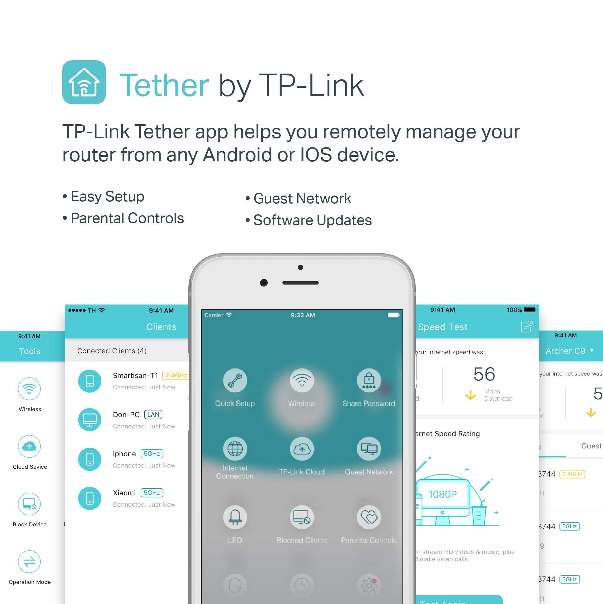 tp-link AC1750 Smart WiFi Router - Dual Band Gigabit Wireless Internet Routers for Home, Works with Alexa, Parental Control&QoS(Archer A7) (Renewed)