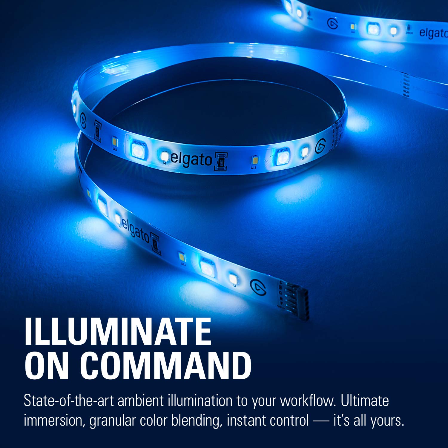 Elgato Light Strip - Smart Light with 16 million colors through RGBWW LEDs including Warm/Cold White, App-Control via iOS/Android, PC/Mac, Stream Deck, perfect for Gaming, Streaming and Home Setups