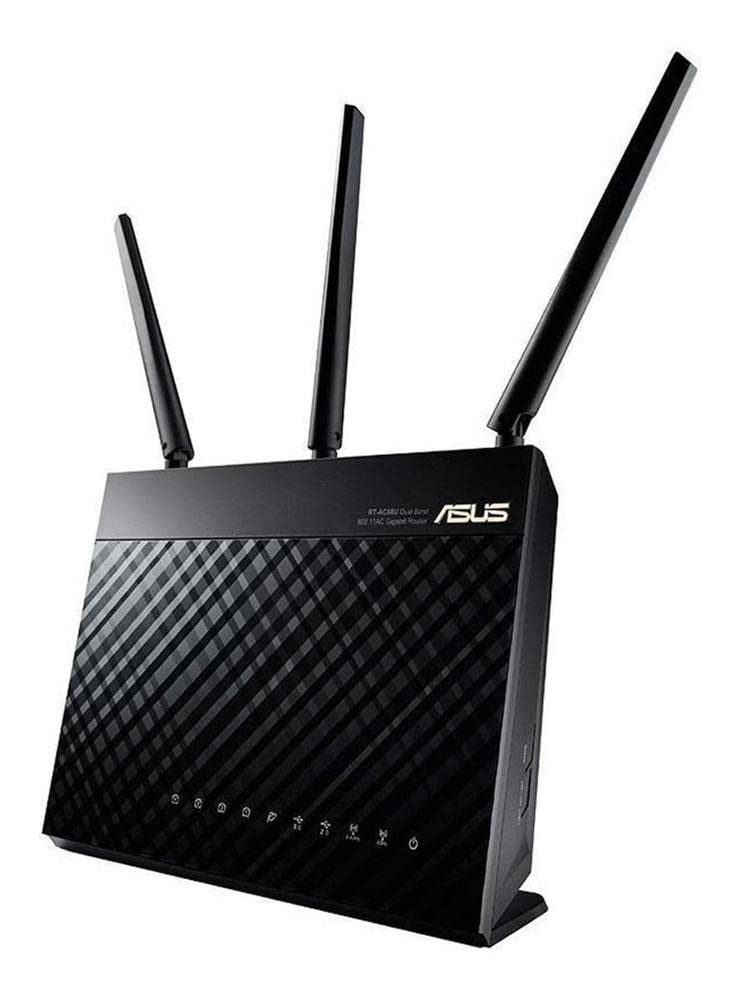 ASUS AC1750 WiFi Router (RT-AC66U B1) - Dual Band Gigabit Wireless Internet Router, ASUSWRT, Gaming & Streaming, AiMesh Compatible, Included Lifetime Internet Security, Adaptive QoS, Parental Control