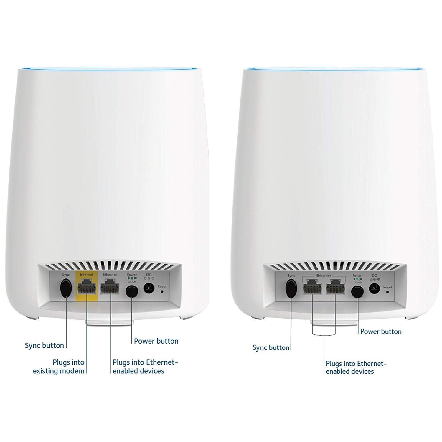 NETGEAR Orbi Ultra-Performance Whole Home Mesh WiFi System - WiFi router and two satellite extender with speeds up to 3Gbps over 7,500 sq. feet, AC3000 (RBK53) (Renewed)