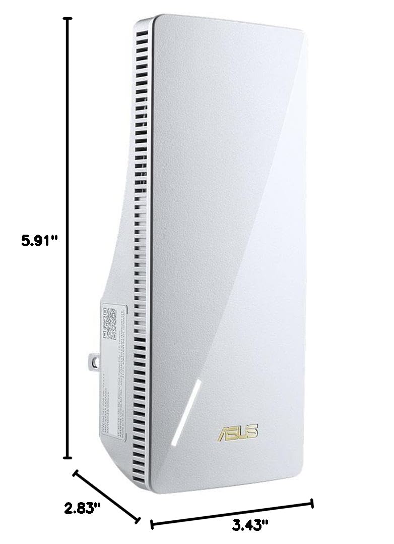 ASUS AX1800 Dual Band WiFi 6 (802.11ax) Repeater & Range Extender (RP-AX56) - Coverage Up to 2200 sq.ft, Wireless Signal Booster for Home, AiMesh Node, Easy Setup