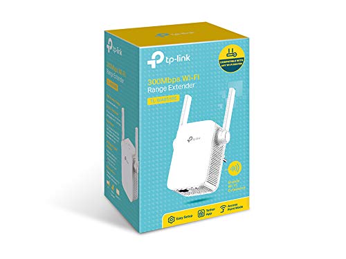 TP-Link N300 WiFi Extender(TL-WA855RE)-WiFi Range Extender, up to 300Mbps speed, Wireless Signal Booster and Access Point, Single Band 2.4Ghz Only