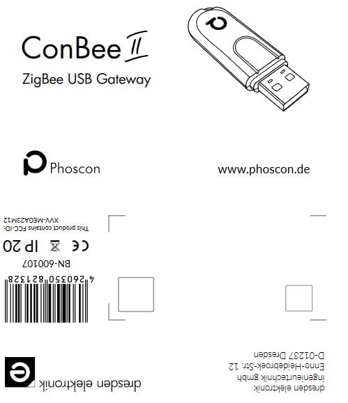 ConBee II The Universal Zigbee USB Gateway