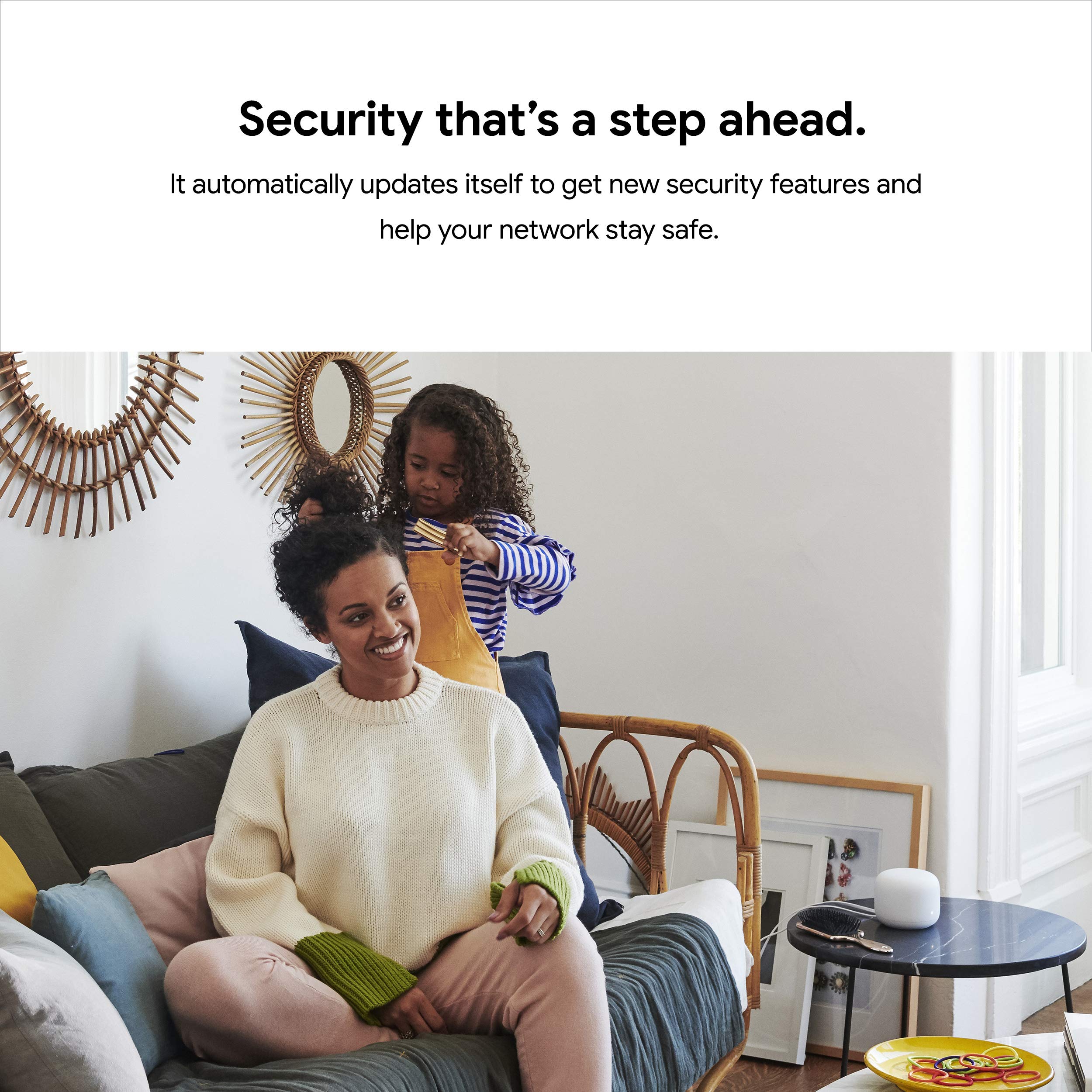 Google Nest WiFi Router 3 Pack (2nd Generation) – 4x4 AC2200 Mesh Wi-Fi Routers with 6600 Sq Ft Coverage