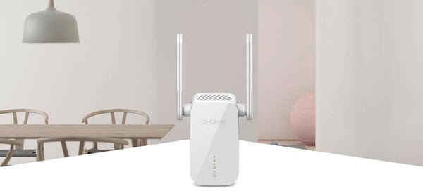 D-Link WiFi Range Extender, AC1200 Plug In Wall Signal Booster, Dual Band Wireless Repeater Access Point for Smart Home and Alexa Devices (DAP-1610-US), White