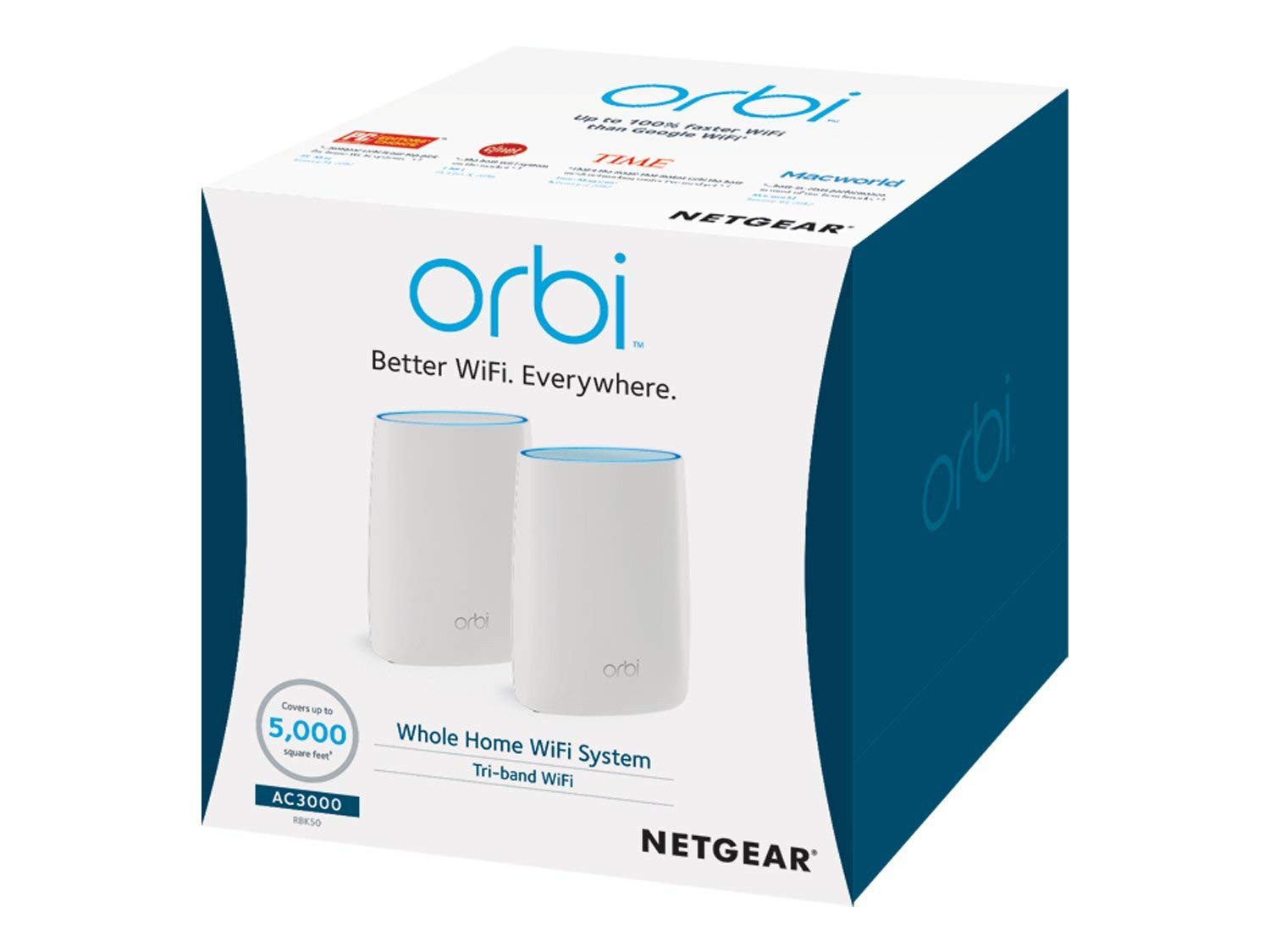NETGEAR Orbi Home Mesh WiFi System (RBK50) (Renewed)