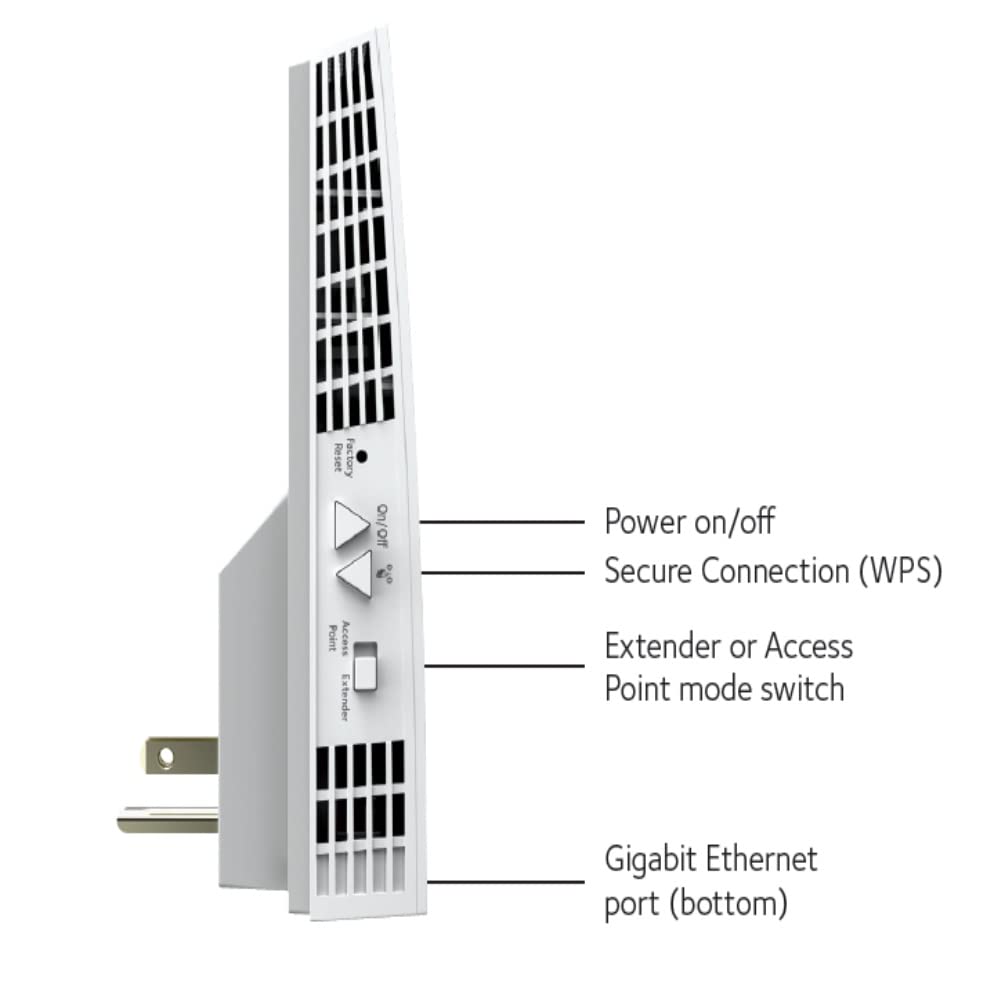 NETGEAR WiFi Mesh Range Extender EX7300 - Coverage up to 2300 sq.ft. and 40 devices with AC2200 Dual Band Wireless Signal Booster & Repeater (up to 2200Mbps speed), plus Mesh Smart Roaming