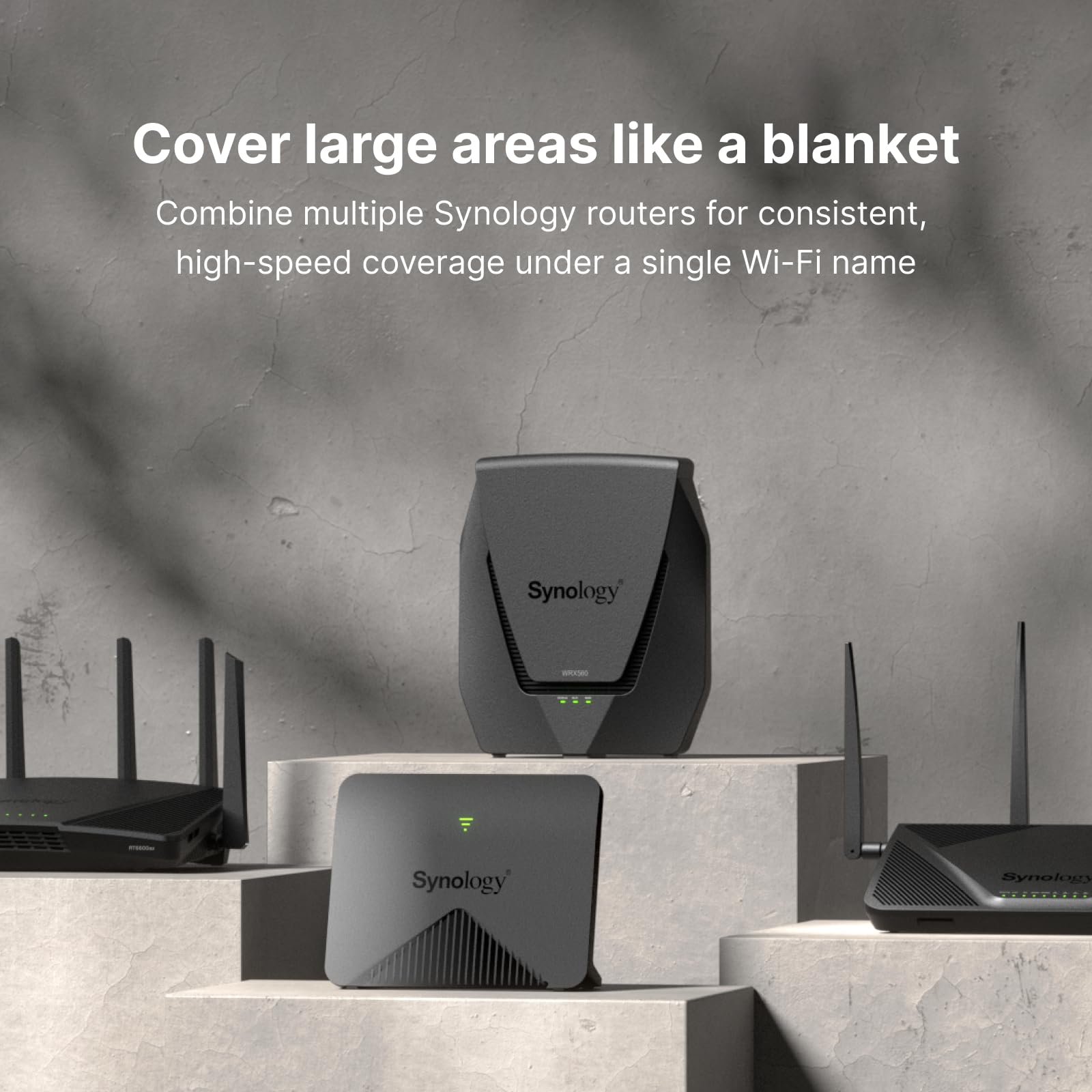 Synology RT2600ac – 4x4 dual-band Gigabit Wi-Fi router, MU-MIMO, powerful parental controls, Threat Prevention, bandwidth management, VPN, expandable coverage with mesh Wi-Fi