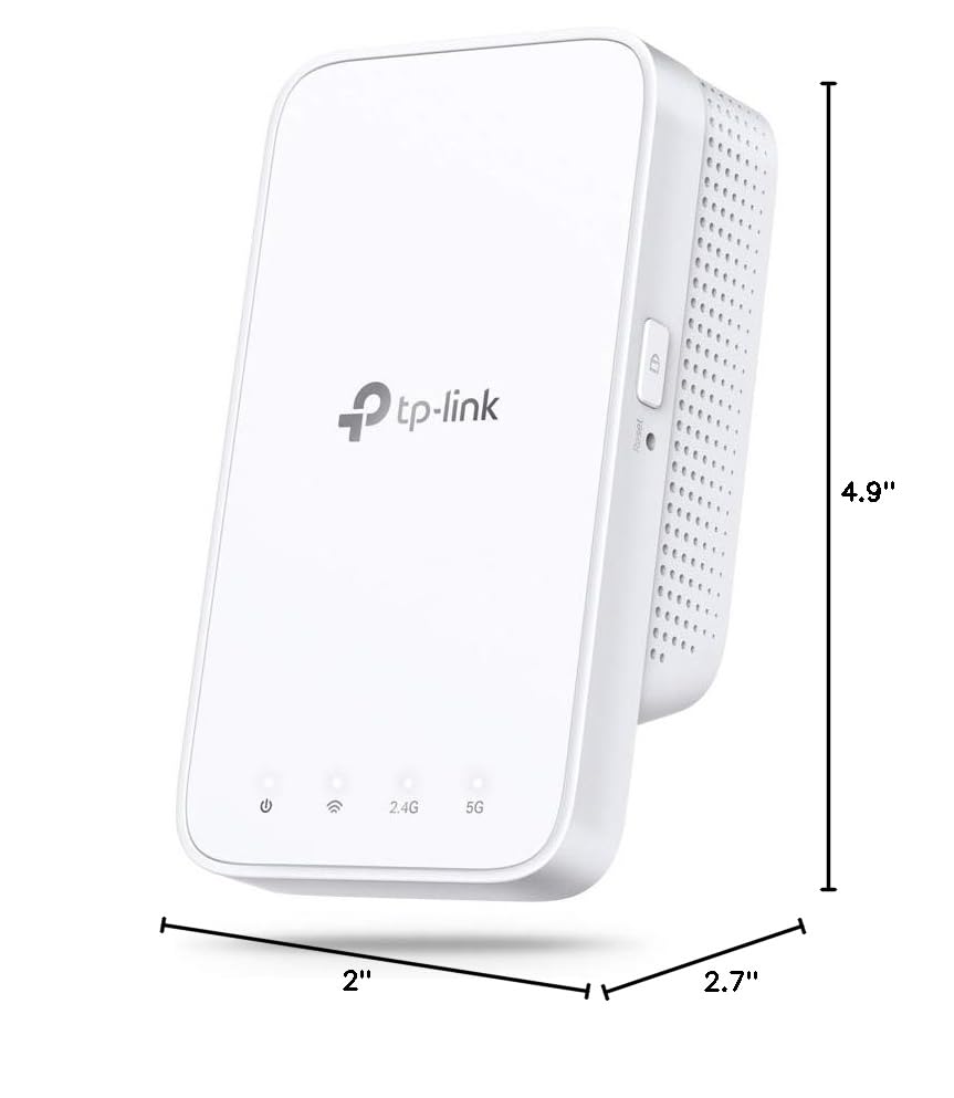 TP-Link AC1200 WiFi Extender (RE300), Covers Up to 1500 Sq.ft and 25 Devices, Up to 1200Mbps, Supports OneMesh, Dual Band Internet Repeater, Range Booster