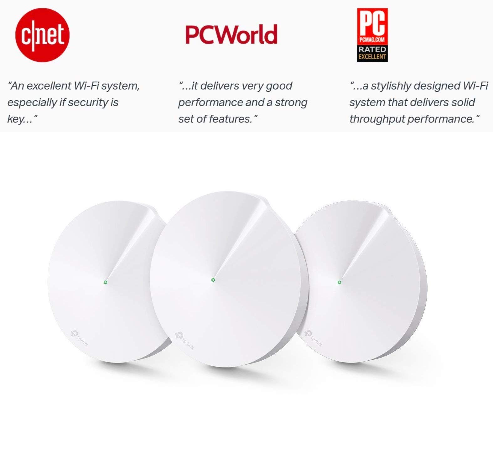 TP-Link Deco Whole Home Mesh WiFi System Up to 3,800 sq. ft. (Deco M5 2-pack) (Renewed)