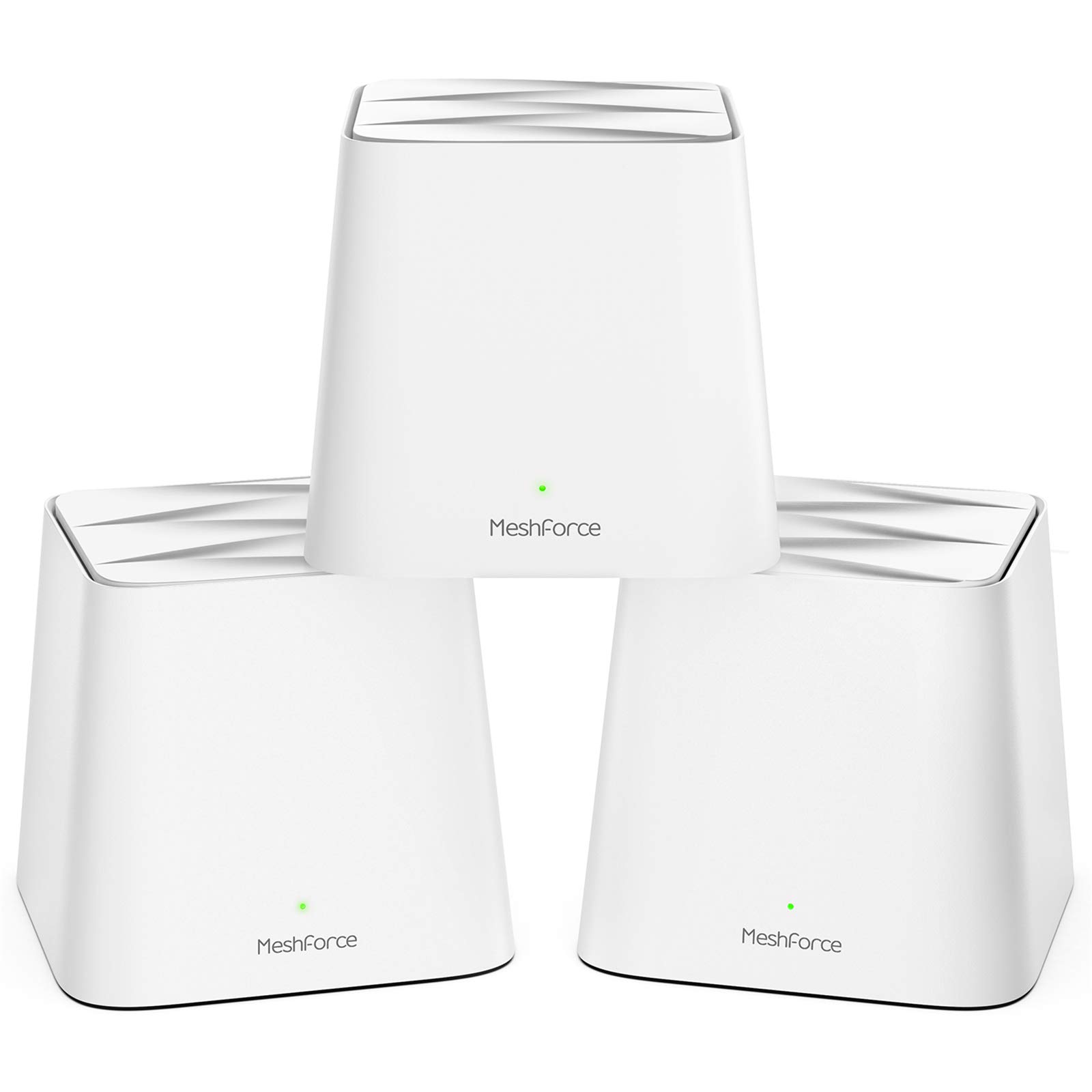 Meshforce M1 Mesh WiFi System, Whole Home WiFi Performance, WiFi Router Replacement, Max Wireless Coverage 6+ Rooms, Easy to Setup, Parental Control (3 Pack)