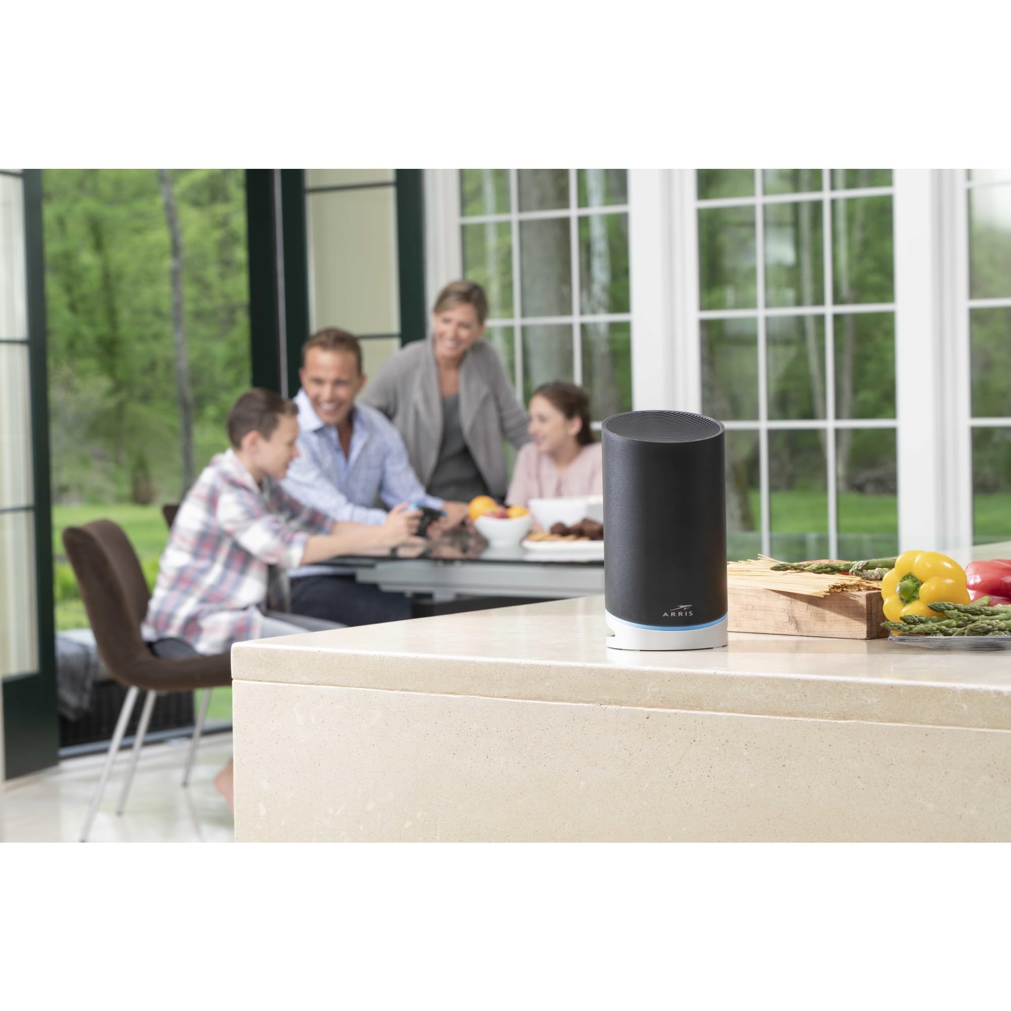 ARRIS SURFboard mAX W130 Tri-Band Mesh Wi-Fi 6 System | AX7800 Wi-Fi Speeds up to 7.8 Gbps | Coverage 6,000 sq ft | 4.8 Gbps Backhaul | Four 1 Gbps Ports per Node | Alexa Support | 2 Year Warranty