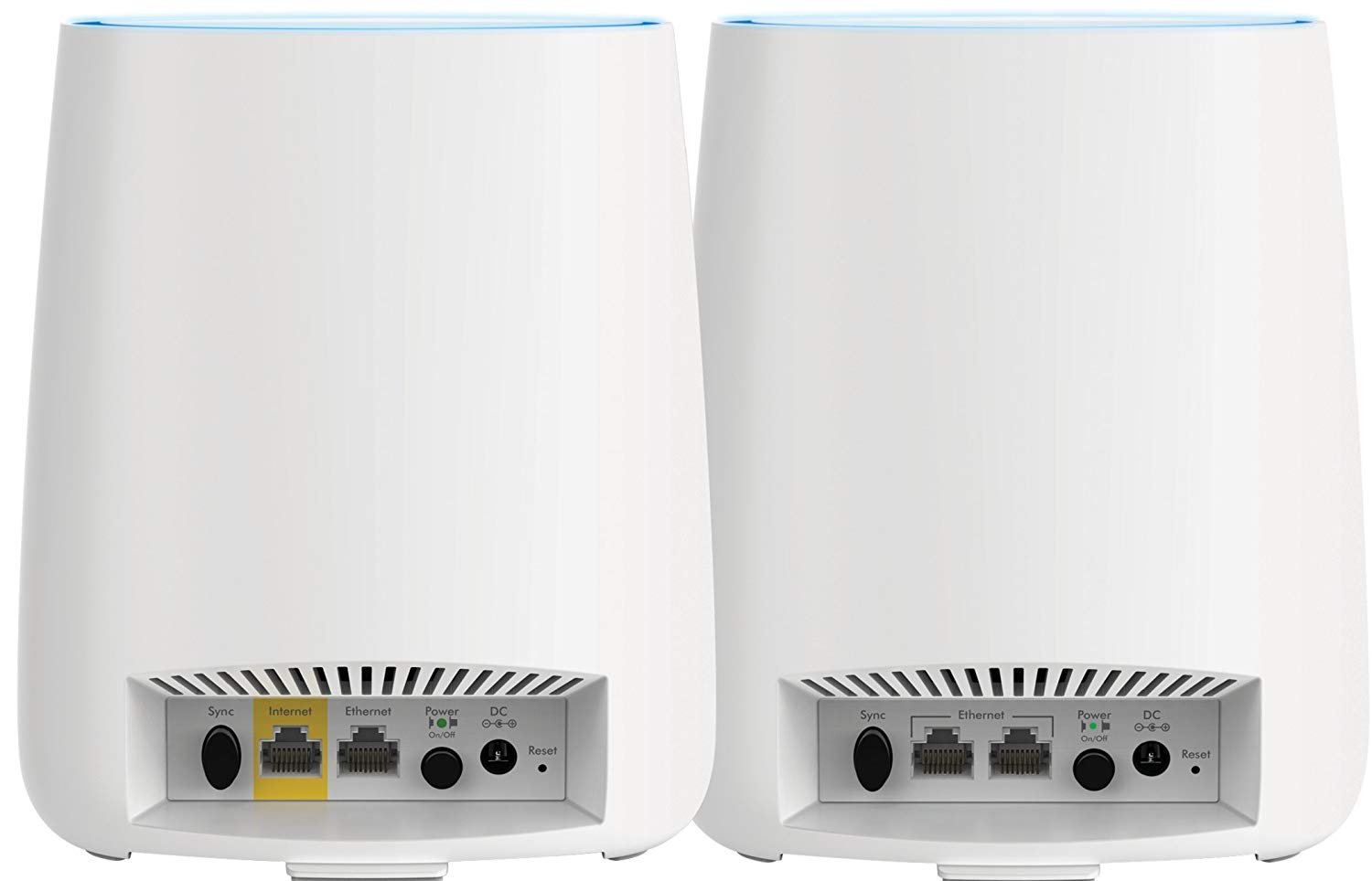NETGEAR Orbi Compact Wall-Plug Whole Home Mesh WiFi System - WiFi router and wall-plug satellite extender with speeds up to 2.2 Gbps over 3,500 sq. feet, AC2200 (RBK20W)