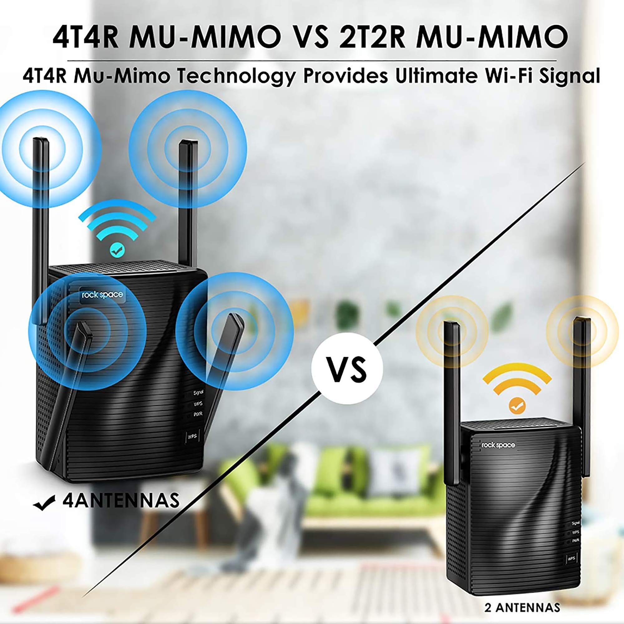 WiFi Extender - WiFi Booster,2100 Mbps,WiFi Range Extender,WiFi Repeater,Wireless Extender for Home,Gigabit Port,5G&2.4G Dual Band,Coverage up to 1292sq.ft,Support Multiple Devices,Extends WiFi Range