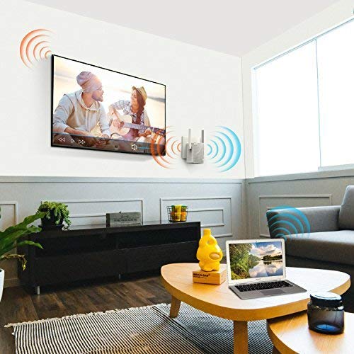 Tenda A15 WiFi Extender AC750 Covers Up to 1200 Sq.ft and 20 Devices Up to 750Mbps Dual Band WiFi Range Extender Certified for AC750