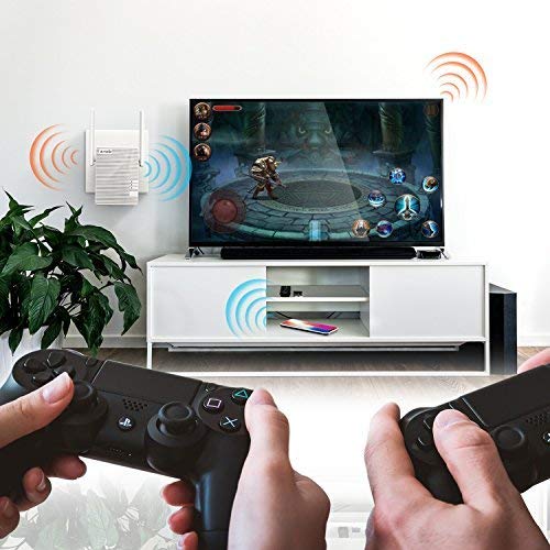 Tenda A15 WiFi Extender AC750 Covers Up to 1200 Sq.ft and 20 Devices Up to 750Mbps Dual Band WiFi Range Extender Certified for AC750