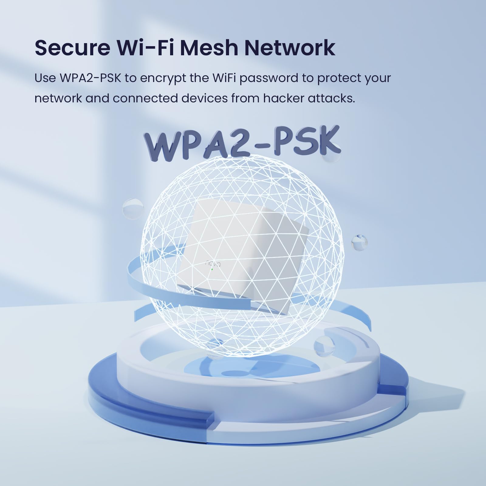 Tenda Whole Home Mesh WiFi System - Dual Band AC1200 Router Replacement for SmartHome,Works with Amazon Alexa for 3000 sq.ft 3+ Room Coverage (MW3 2PK)