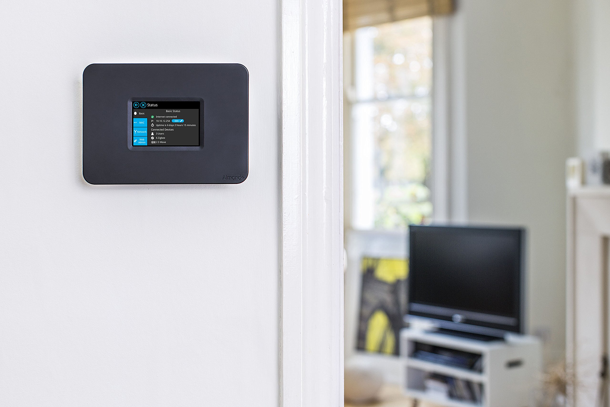 Securifi Almond+ : (3 Minute Setup) Long Range Touchscreen Wireless AC Gigabit Router + Home Automation Hub