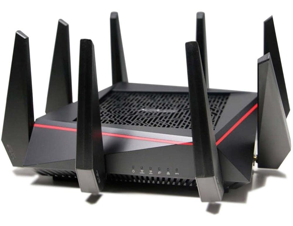 ASUS WiFi Gaming Router (RT-AC5300) - Tri-Band Gigabit Wireless Internet Router, Gaming & Streaming, AiMesh Compatible, Included Lifetime Internet Security, Adaptive QoS, Parental Control, MU-MIMO