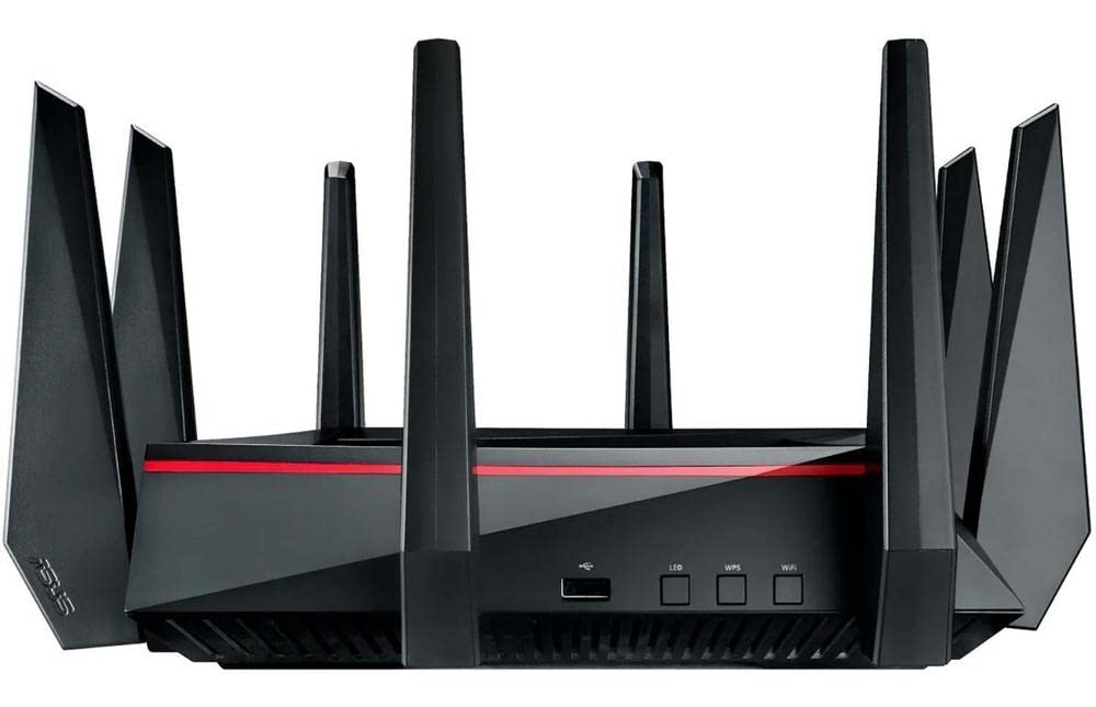 ASUS WiFi Gaming Router (RT-AC5300) - Tri-Band Gigabit Wireless Internet Router, Gaming & Streaming, AiMesh Compatible, Included Lifetime Internet Security, Adaptive QoS, Parental Control, MU-MIMO