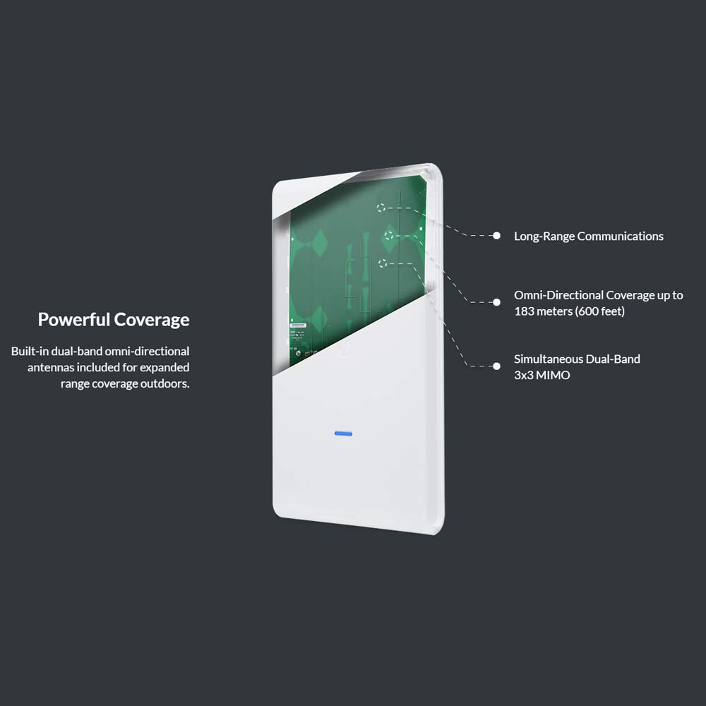 UniFi Mesh AC Pro UAP-AC-M-PRO-US 802.11AC 3x3 MIMO Outdoor Wi-Fi Access Point Wide-Area Dual-Band AP