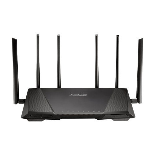 "ASUS AC3200 Tri-Band Gigabit WiFi Router, AiProtection Lifetime Security by Trend Micro, Adaptive QoS, Parental Control (RT-AC3200)"