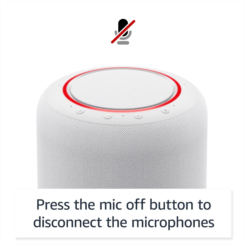Echo Studio | Our best-sounding smart speaker ever - With Dolby Atmos, spatial audio processing technology, and Alexa | Glacier White