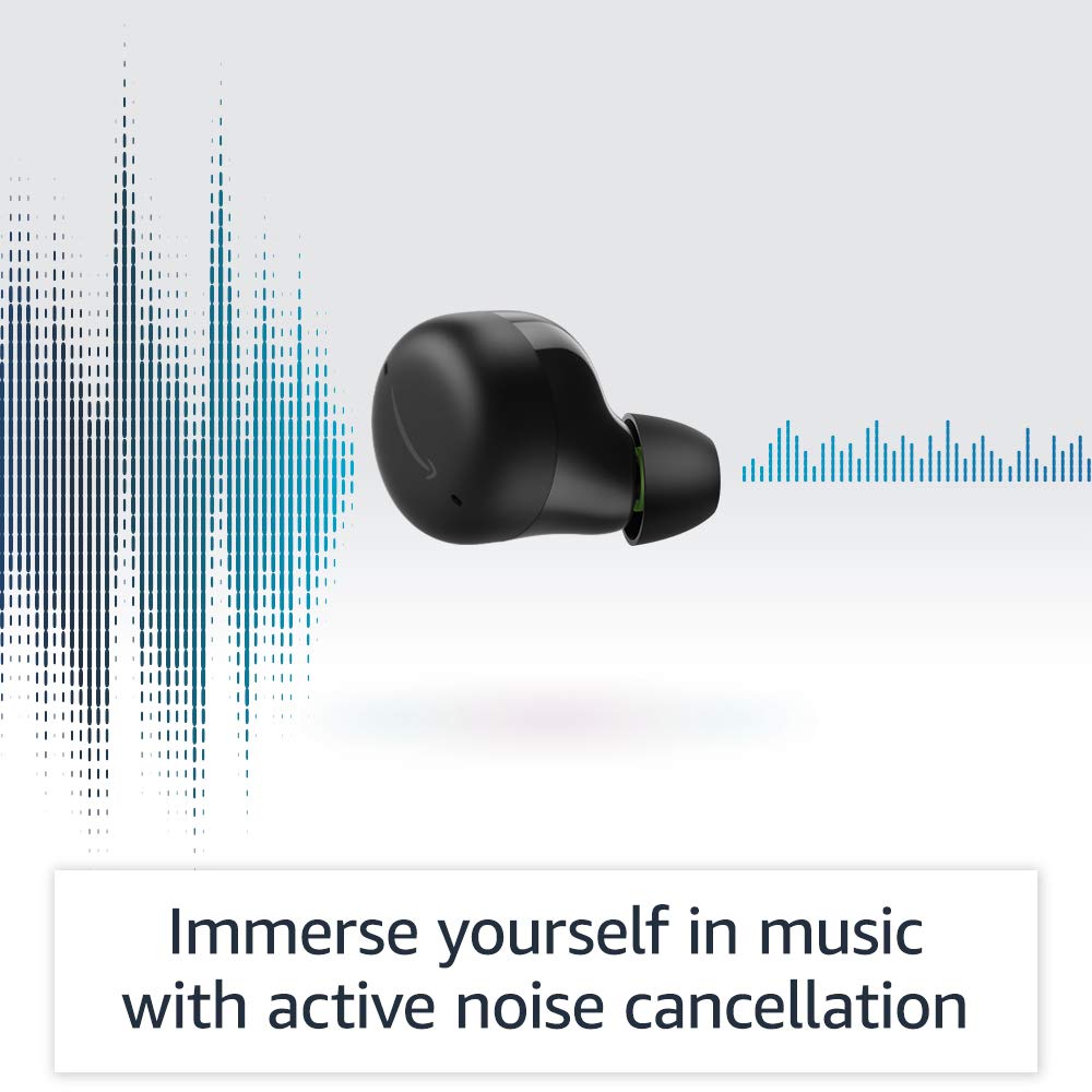 Echo Buds (2nd Gen) | True wireless earbuds with active noise cancellation and Alexa | Black