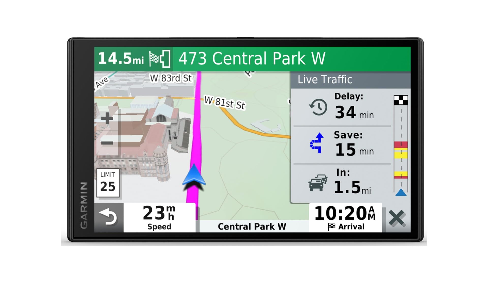 Garmin DriveSmart 65 with Amazon Alexa, Built-In Voice-Controlled GPS Navigator with 6.95” High-Res Display