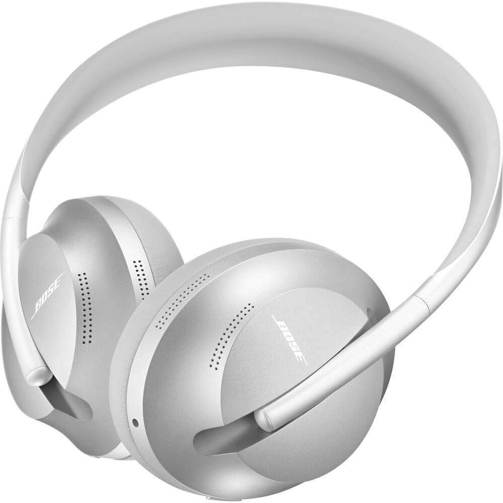 Bose Noise Cancelling Headphones 700 — Over Ear, Wireless Bluetooth Headphones with Built-In Microphone for Clear Calls & Alexa Voice Control, Silver Luxe