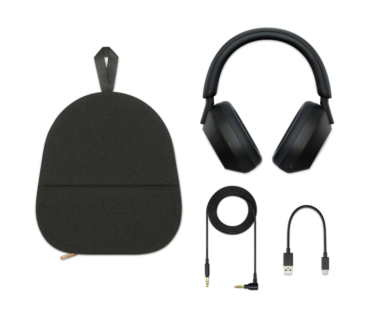 Sony WH-1000XM5 Wireless Industry Leading Headphones with Auto Noise Canceling Optimizer, Crystal Clear Hands-Free Calling, and Alexa Voice Control, Black