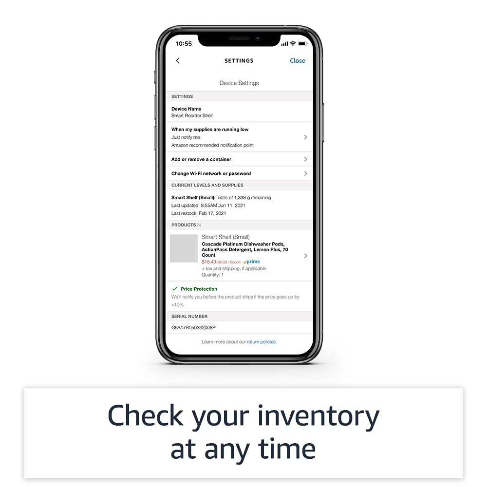 Dash Smart Shelf | Auto-replenishment scale for home and business | Medium
