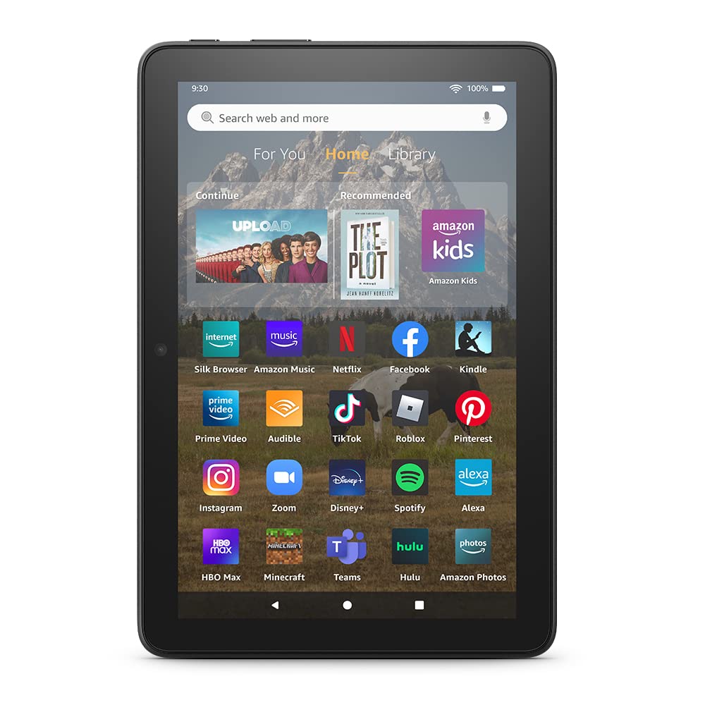 All-new Amazon Fire HD 8 tablet, 8β HD Display, 32 GB, 30% faster processor, designed for portable entertainment, (2022 release), Black