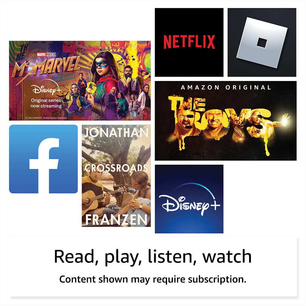 All-new Amazon Fire HD 8 tablet, 8” HD Display, 32 GB, 30% faster processor, 2GB RAM, and Luna Controller, (2022 release), Black