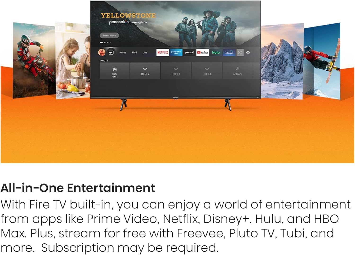 Hisense 50-inch ULED U6 Series Quantum Dot QLED 4K UHD Smart Fire TV (50U6HF, 2022 Model)