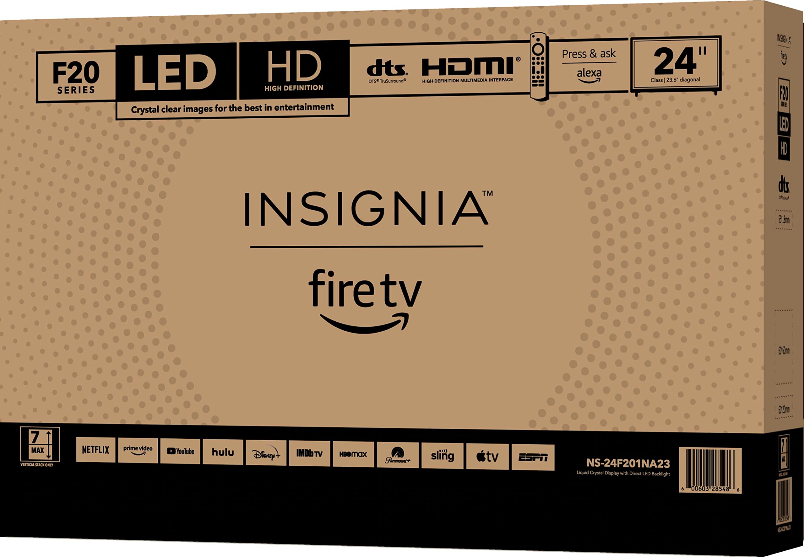 INSIGNIA 39-inch Class F20 Series Smart HD 720p Fire TV (NS-39F201NA23, 2022 Model)