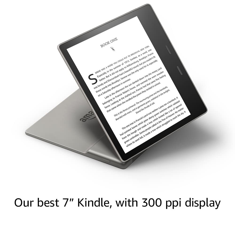 Kindle Oasis – With 7” display and page turn buttons