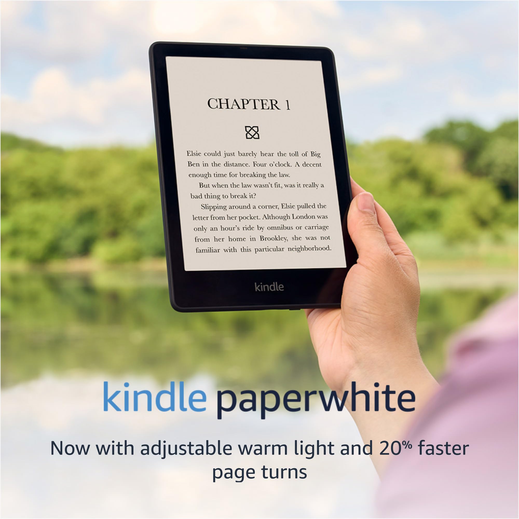 Kindle Paperwhite (8 GB) – Now with a 6.8" display and adjustable warm light + 3 Months Free Kindle Unlimited (with auto-renewal)- Black
