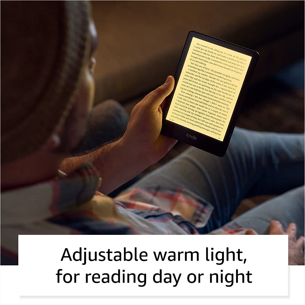 Kindle Paperwhite (8 GB) – Now with a 6.8" display and adjustable warm light + 3 Months Free Kindle Unlimited (with auto-renewal)- Black