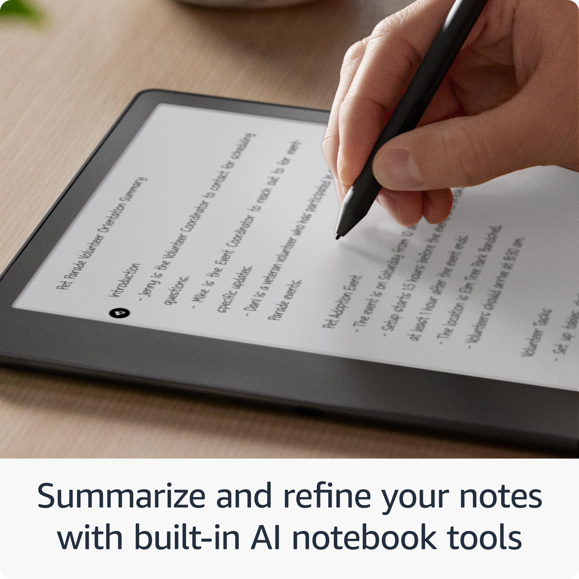 Introducing Kindle Scribe (64 GB), the first Kindle for reading and writing, with a 10.2” 300 ppi Paperwhite display, includes Premium Pen