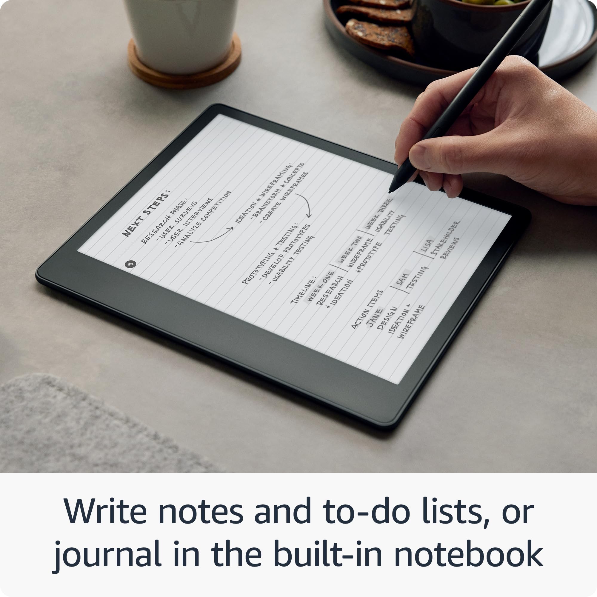 Introducing Kindle Scribe (64 GB), the first Kindle for reading and writing, with a 10.2” 300 ppi Paperwhite display, includes Premium Pen + 3 Months Free Kindle Unlimited (with auto-renewal)