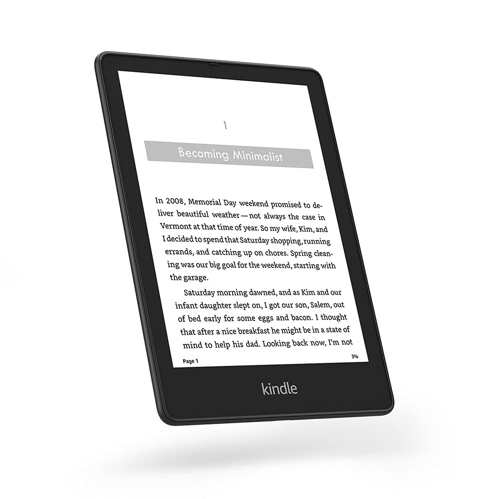 International Version – Kindle Paperwhite Signature Edition (32 GB) – With a 6.8" display, wireless charging, and auto-adjusting front light – Without Lockscreen Ads – Black
