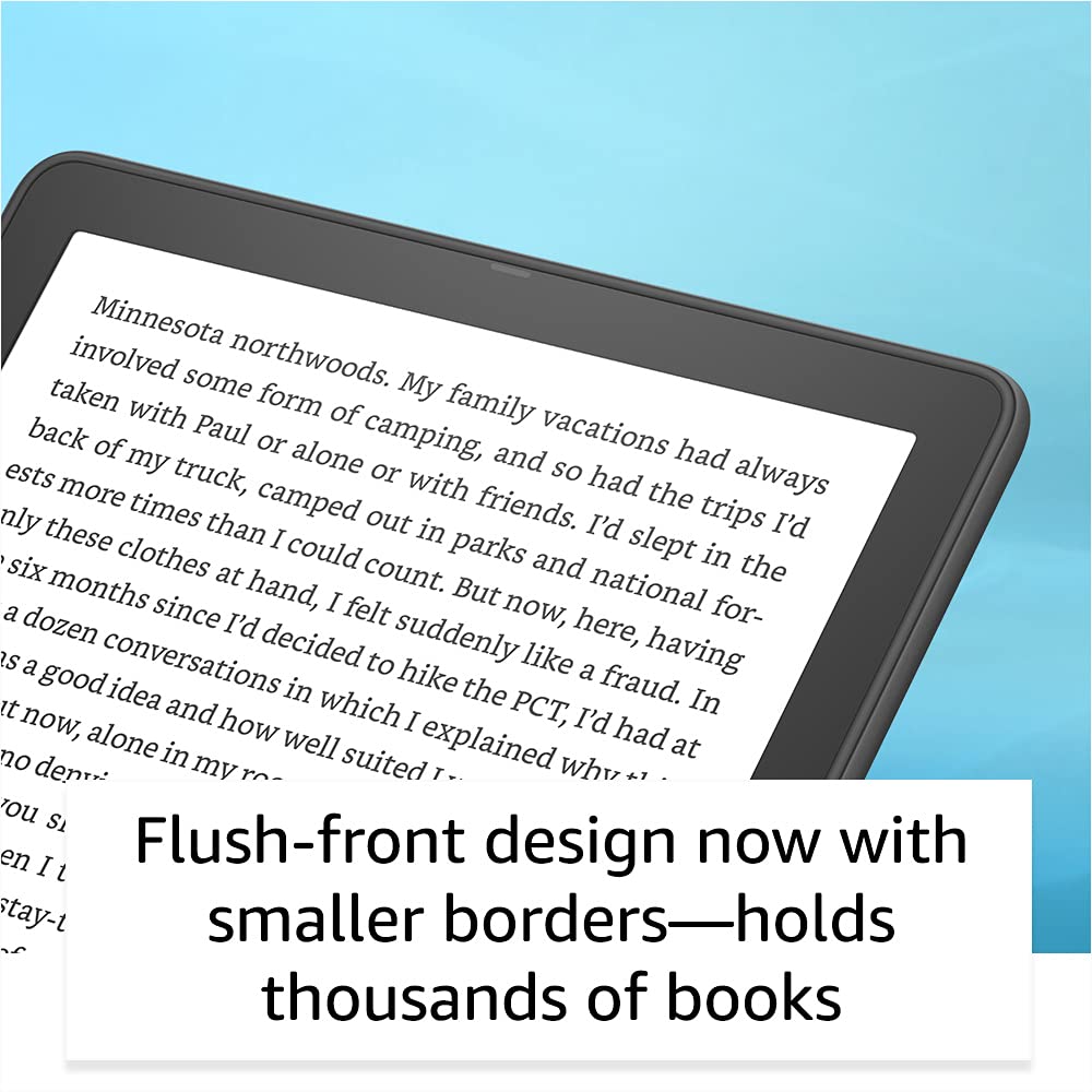International Version – Kindle Paperwhite Signature Edition (32 GB) – With a 6.8" display, wireless charging, and auto-adjusting front light – Without Lockscreen Ads – Black