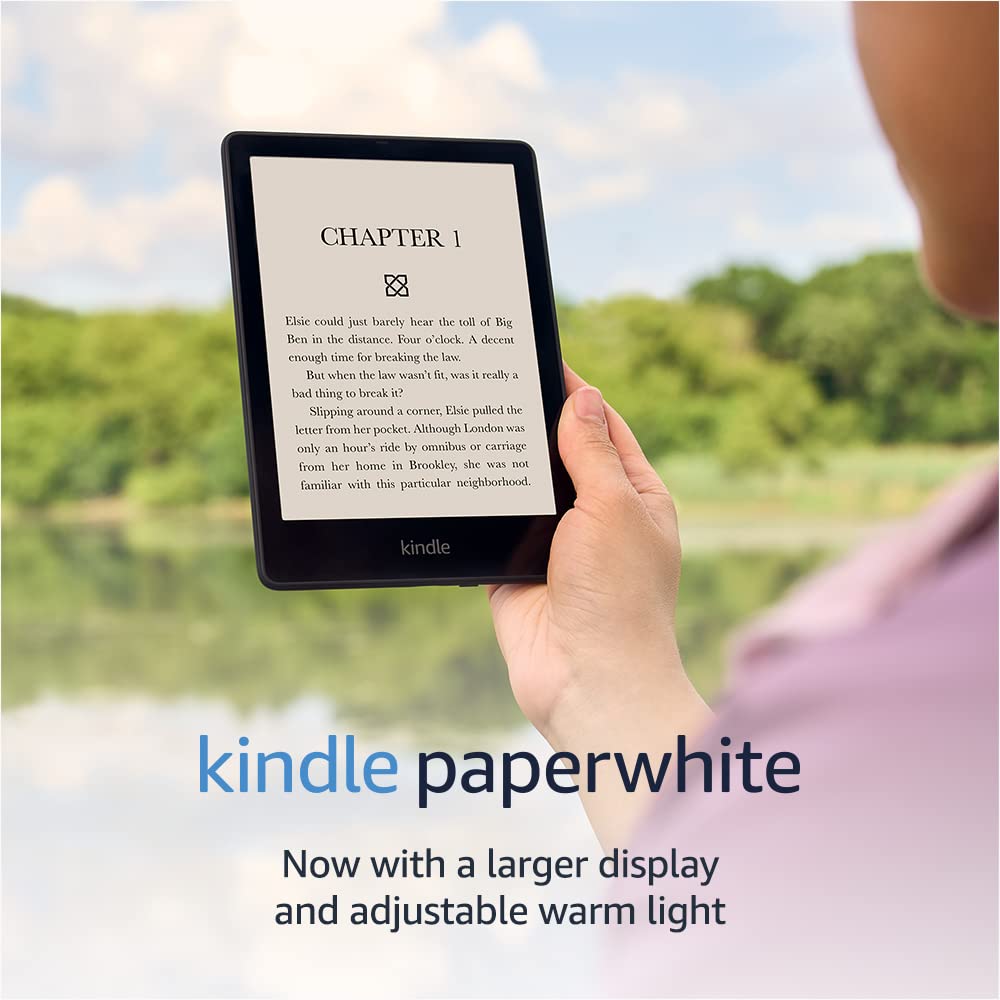 International Version – Kindle Paperwhite (8 GB) – Now with a 6.8" display and adjustable warm light – Without Lockscreen Ads