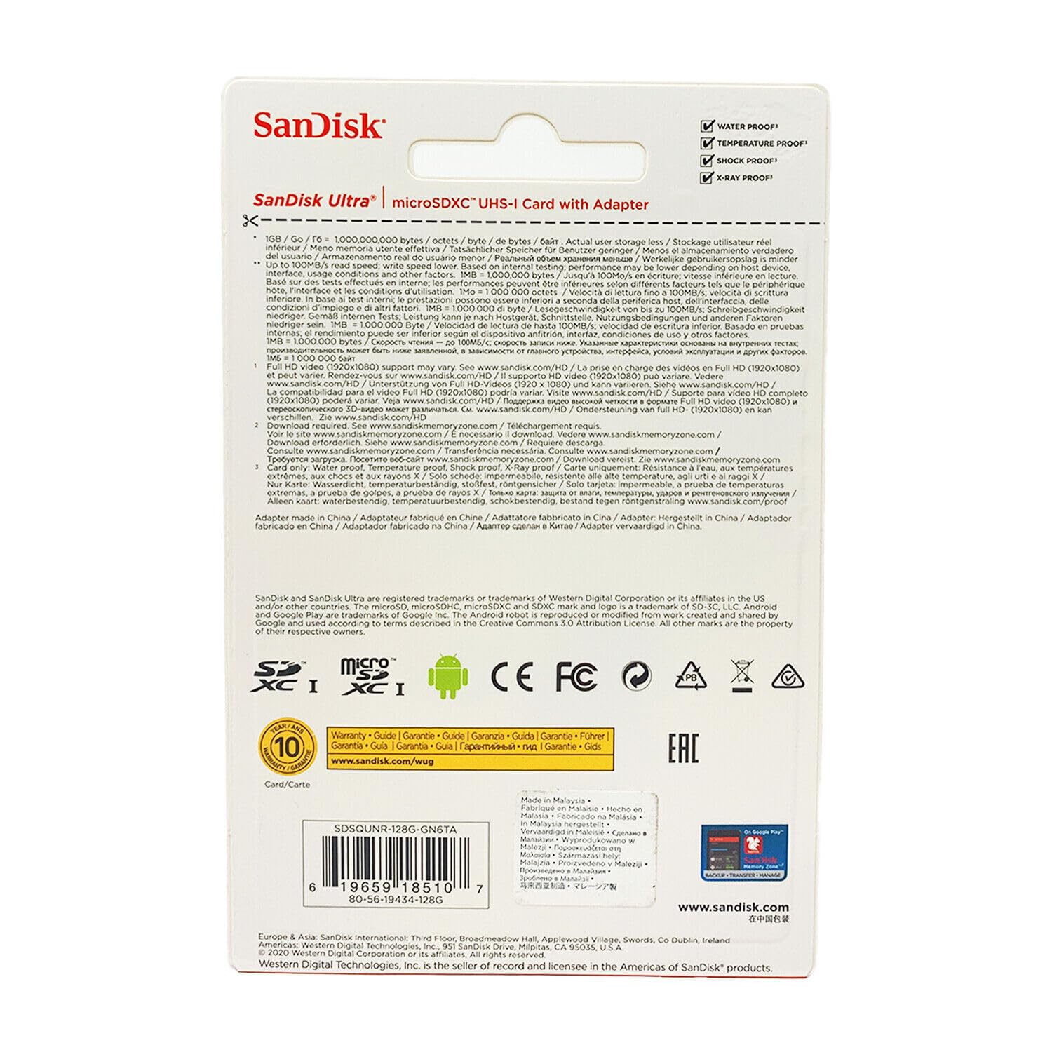 Made for Amazon SanDisk 128GB microSD Memory Card for Fire Tablets and Fire -TV