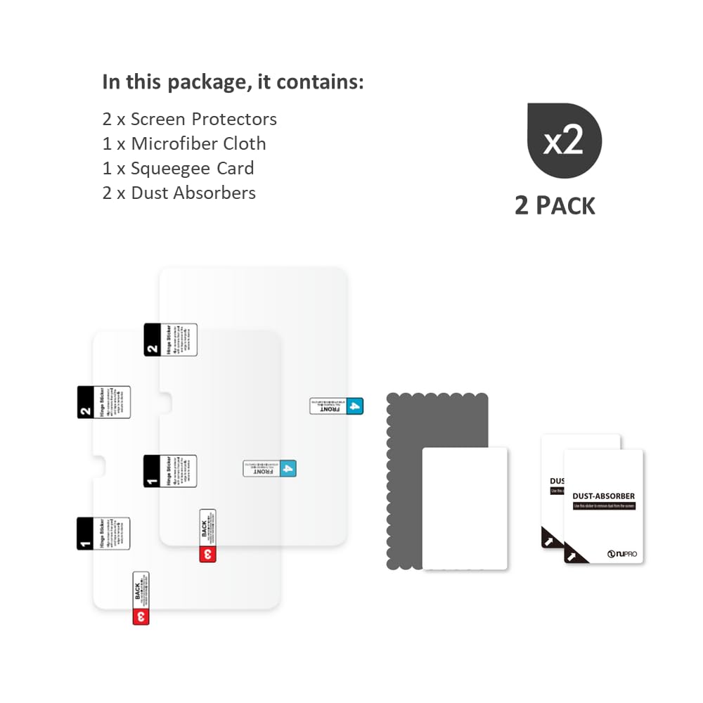 All-New, NuPro Clear Screen Protector (2 Pack), for Fire HD 8 tablet & Fire HD 8 Plus tablet (2022 Release)