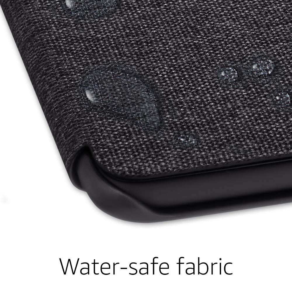 Kindle Paperwhite Water-Safe Fabric Cover (10th Generation-2018), Charcoal Black